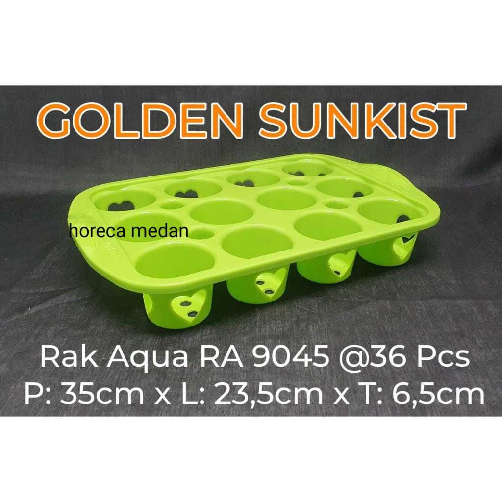 Jual RAK AQUA CUP / KERANJANG GELAS BOTOL AIR MINUM GOLDEN SUNKIST RA ...