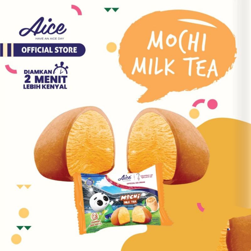 Jual Aice mochi milk tea 1 box isi 40 pcs | Shopee Indonesia