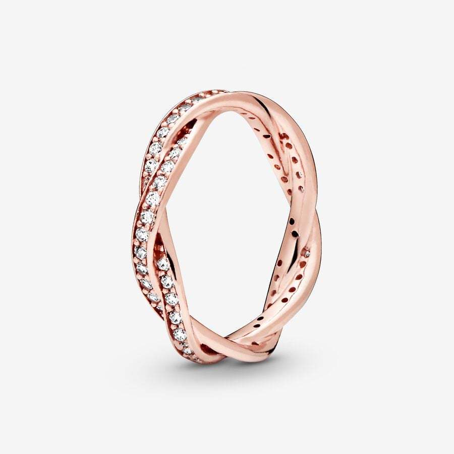 Jual Pandora Sparkling Twisted Lines Ring | Shopee Indonesia