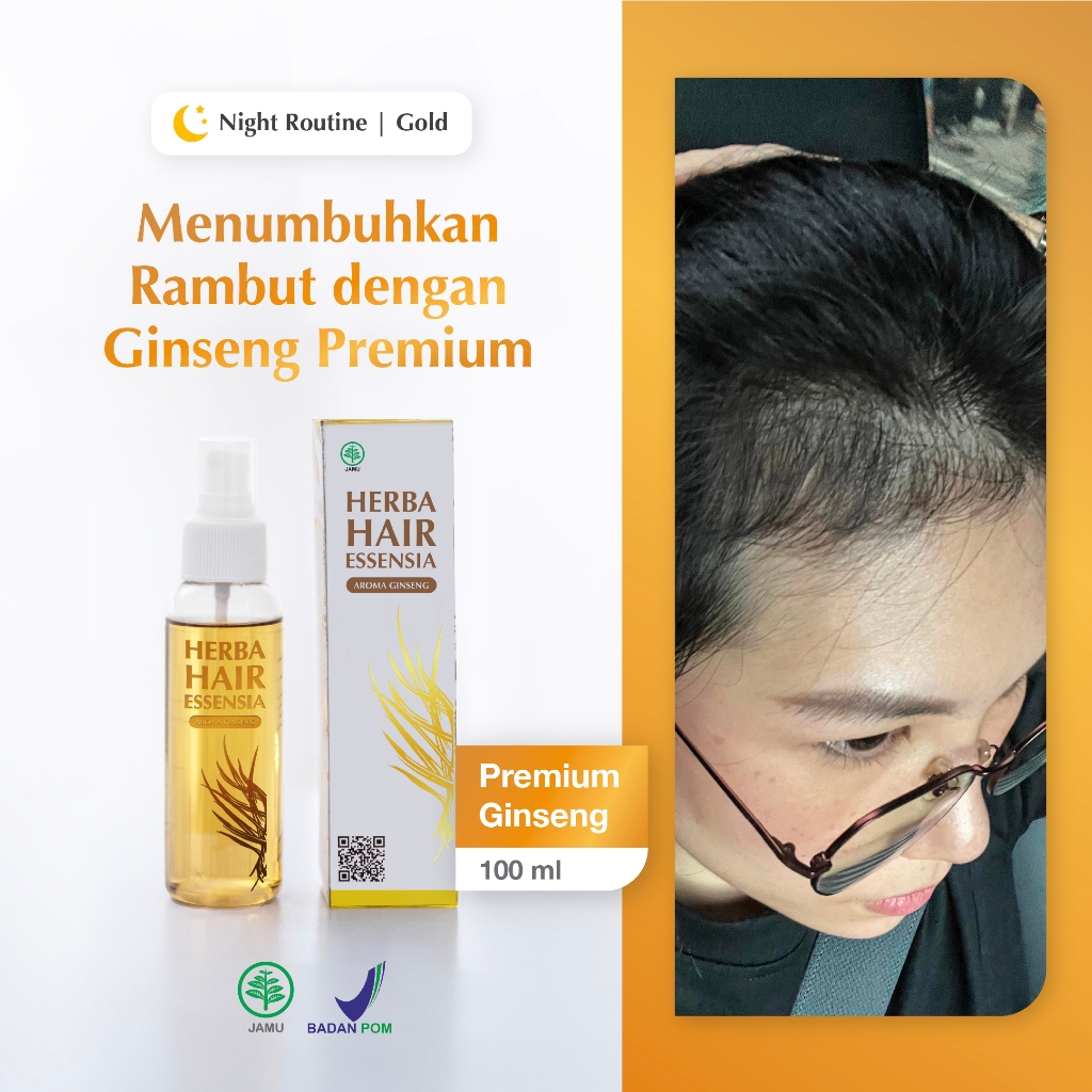 Jual Hair Tonic Essential / herba hair essentia Gold (premium) 100ml ...