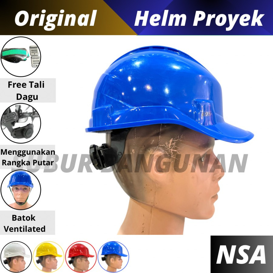 Jual Helm Proyek Safety Nsa Ventilasi 811 FT Berstandar SNI | Shopee ...