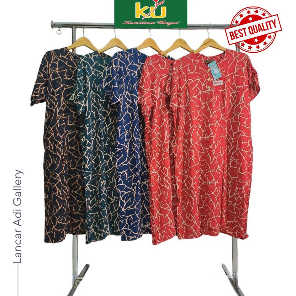 Jual Kencana Ungu Daster Wanita Cetak Jumbo Model Lowo Label Biru ...