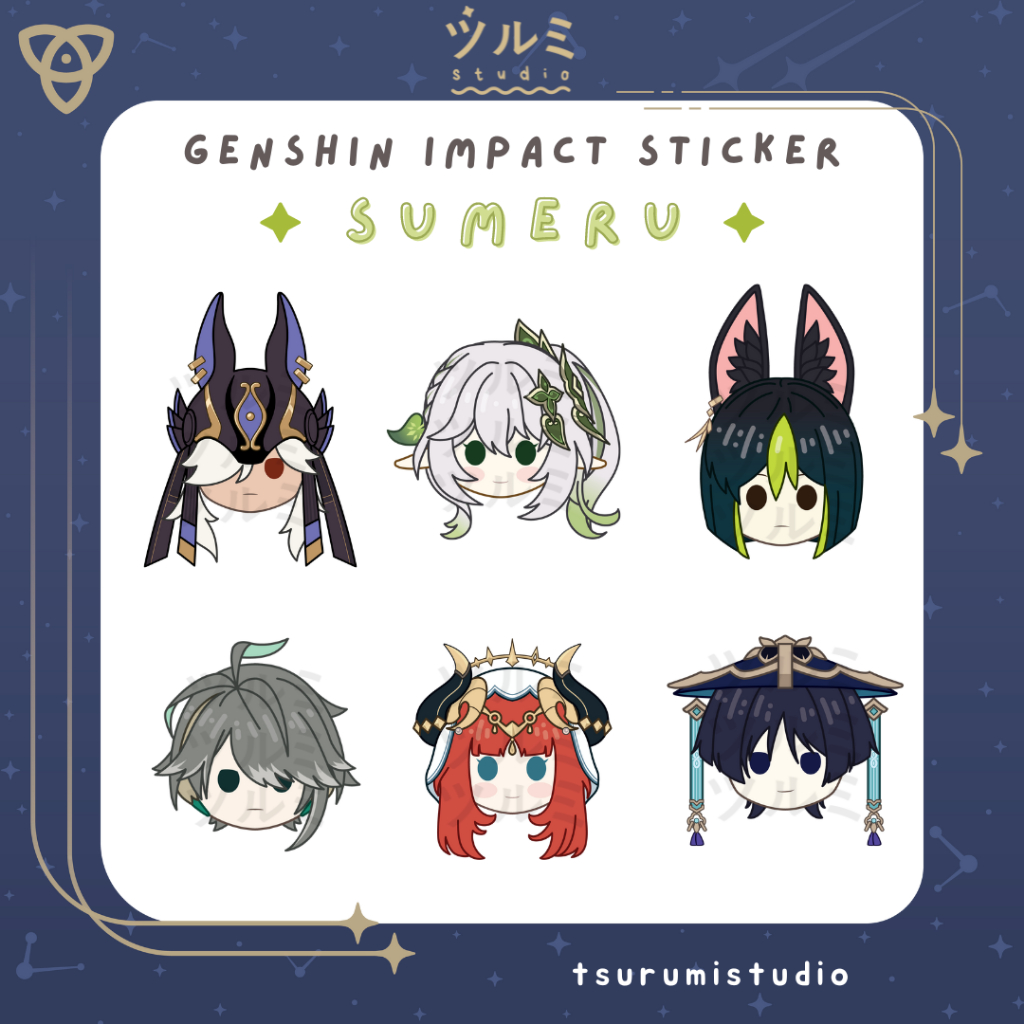 Jual Genshin Impact Chibi Sticker - Sumeru by tsurumistudio | Shopee ...