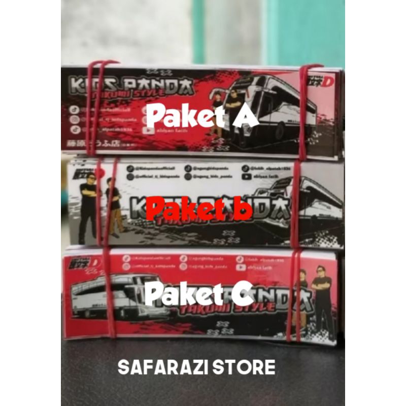 Jual Stiker bus kids panda jb5 panjang 12k 6pcs bisa campur | Shopee ...