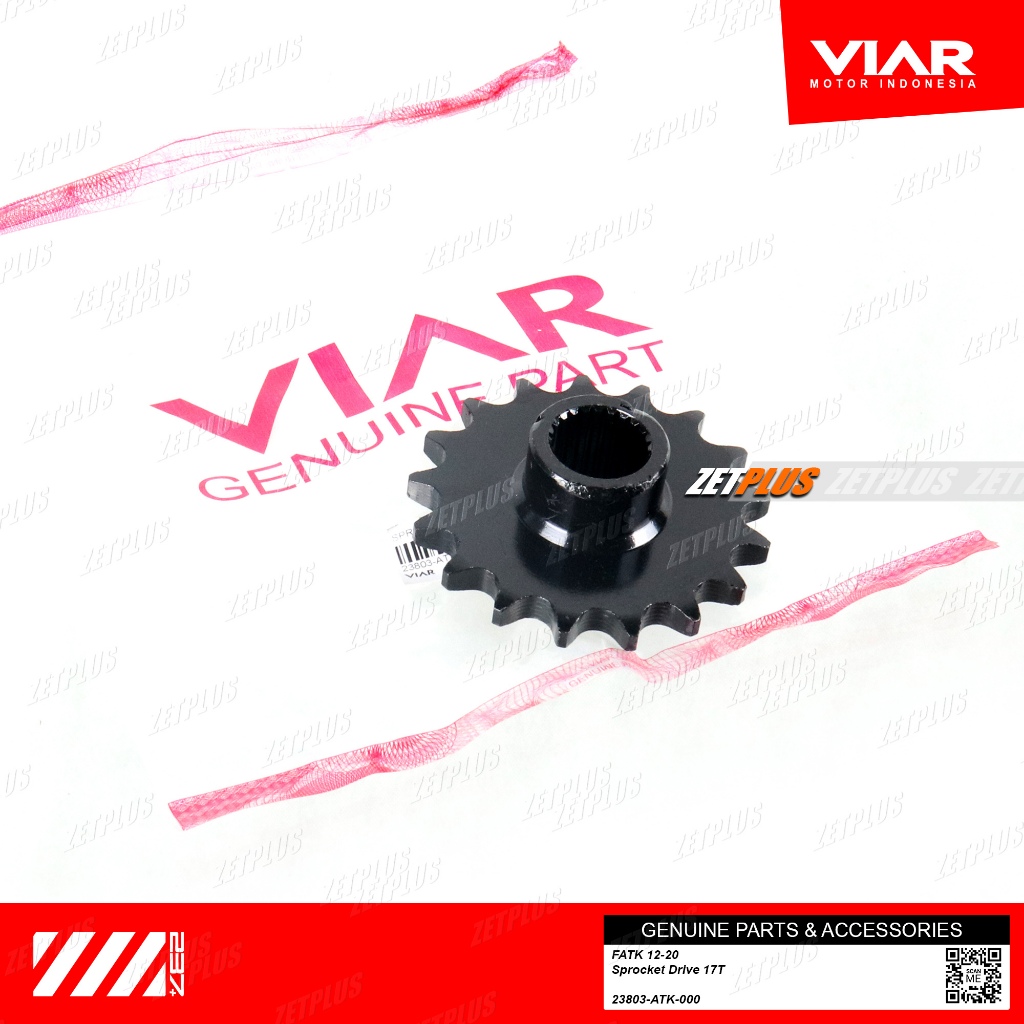 Jual GEAR DEPAN ATV RAZOR 200 /sprocket drive 17T ori viar-gigi-gir ...