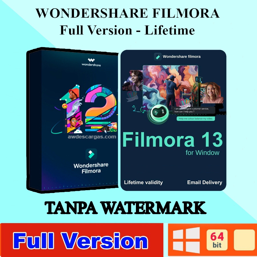 Jual FILMORA 12 - 13 TANPA WATERMARK - FULL VERSION PERMANENT / WIND ...