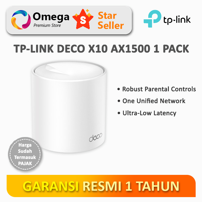 Jual TP-Link Deco X10 AX1500 (1 Pack) Whole Home Mesh Wi-Fi 6 System | Shopee Indonesia