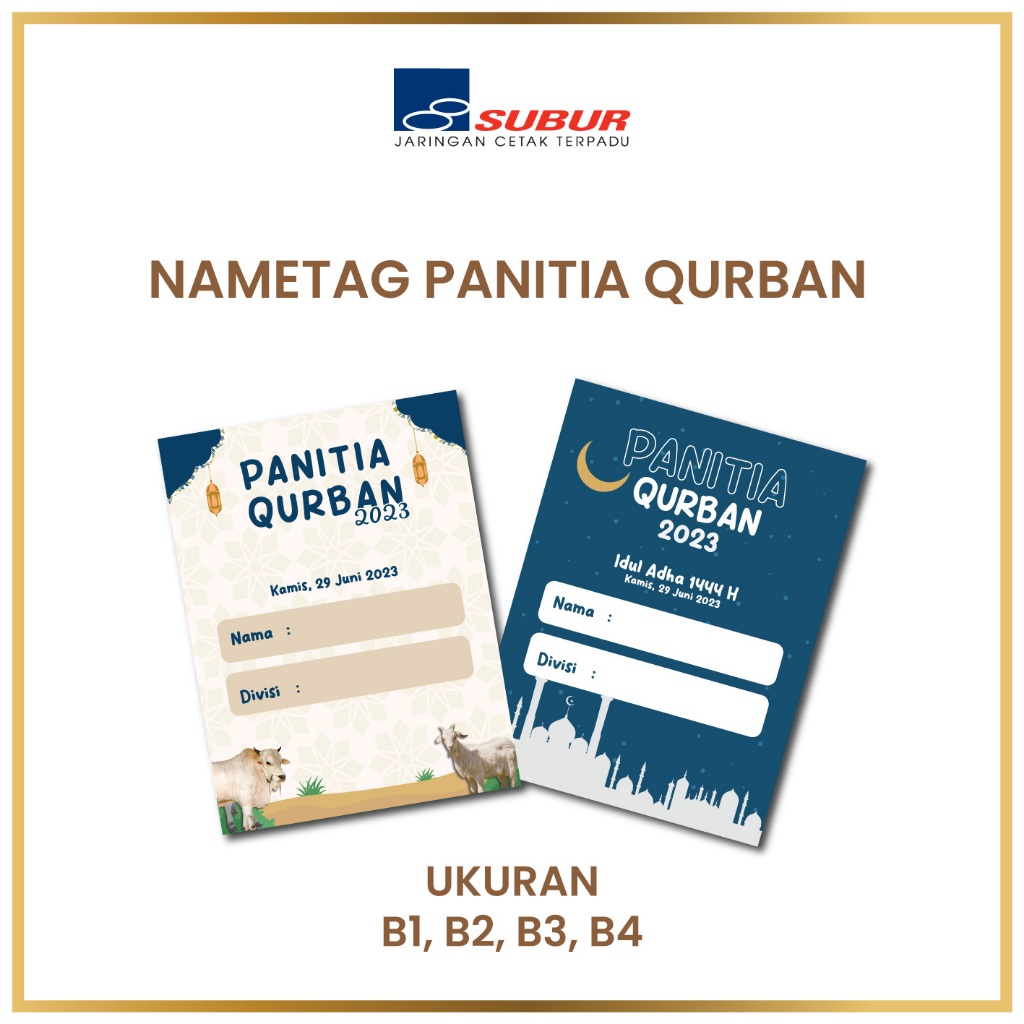 Jual NAMETAG 9.8 X 13 CM PANITIA NAMA ID CARD CETAK KARTU TANDA ...