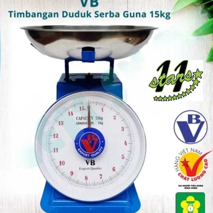 Jual Timbangan Jarum / Analog / Laundry / Kue / Sayur VB 15 kg | Shopee Indonesia