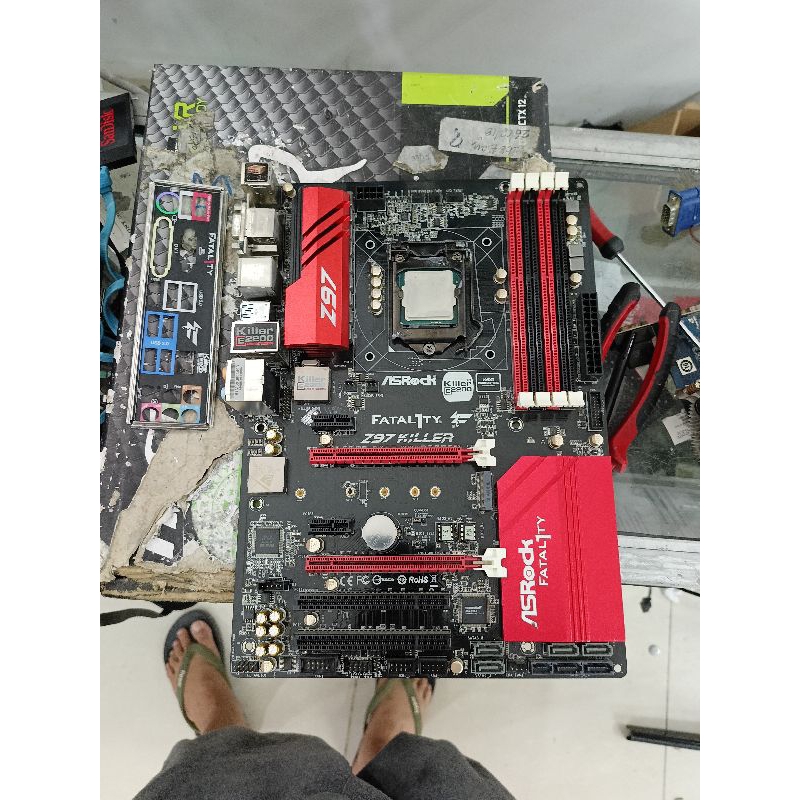 Jual mainboard ASRock z97 killer DDR3 socket 1150 | Shopee Indonesia