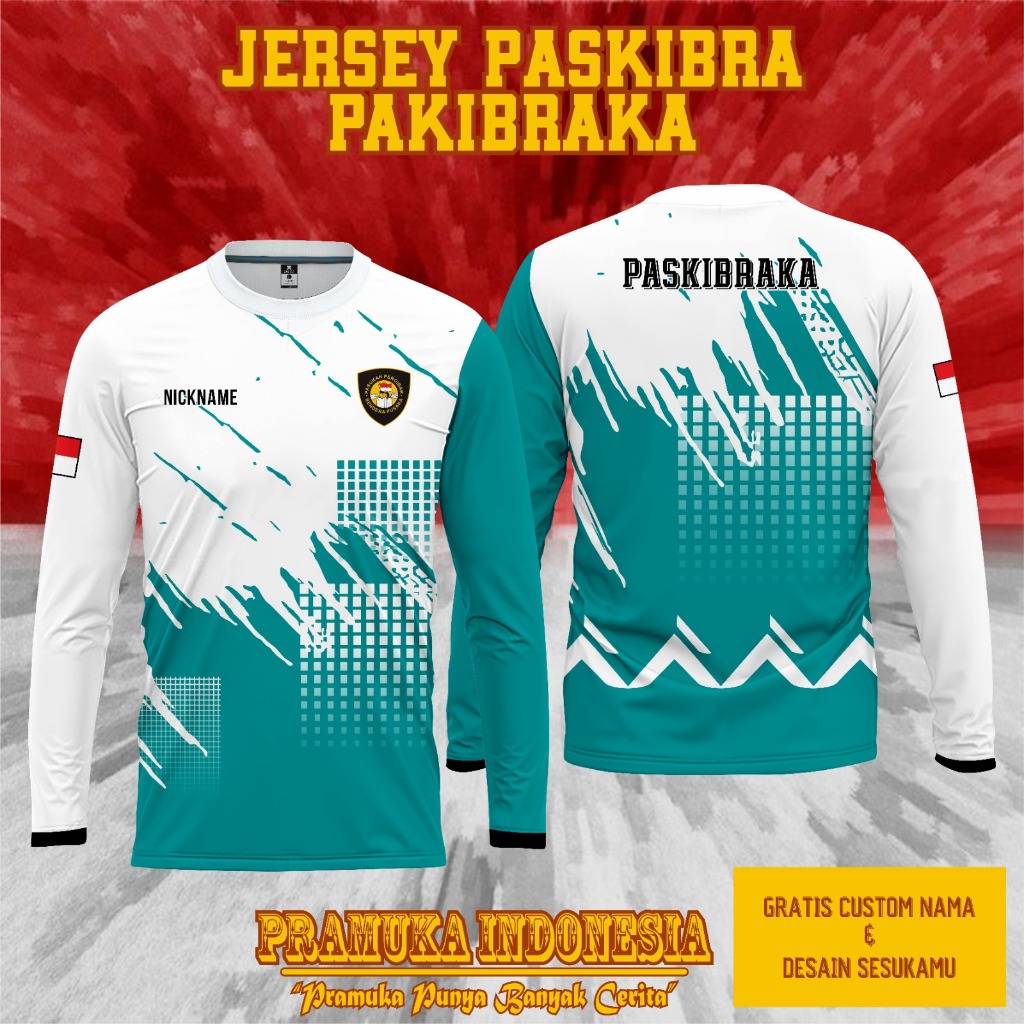 Jual Jersey Paskibra Lapangan Lengan Panjang - Kaos Baju Paskibraka ...