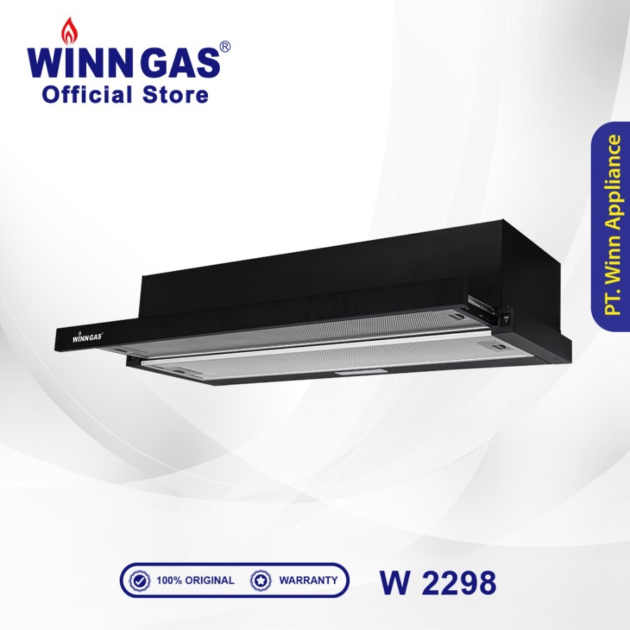 Jual Winn Gas Cooker Hood W2298 Penghisap Asap Dapur Filter Alumunium ...