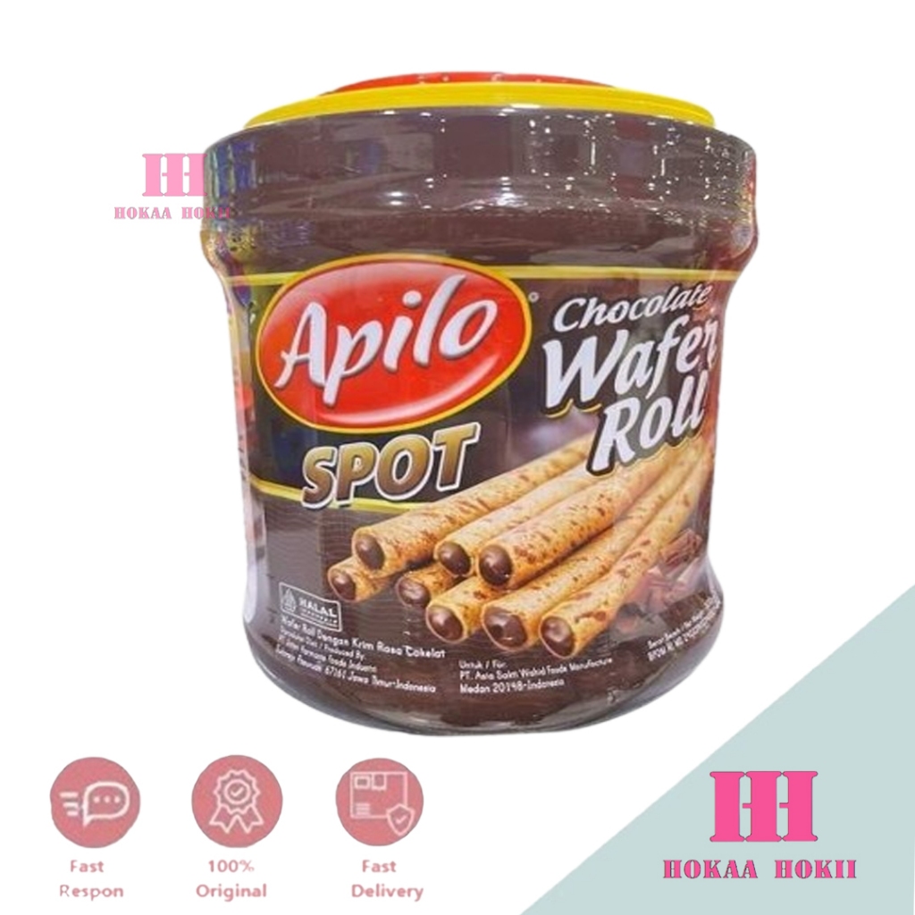 Jual Apilo Spot Chocolate Wafer Roll 500g | Shopee Indonesia