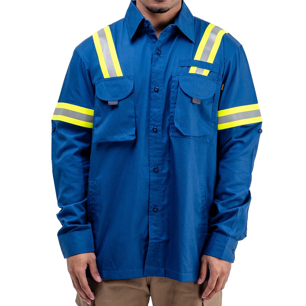 Jual Engineer Workwear - LOGGING WEARPACK BLUE, Kemeja Panjang / Kemeja ...