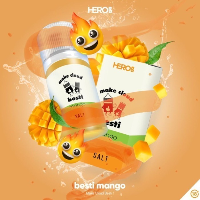 Jual BESTI MANGO SALT NIC 30ML 30MG BY HERO57 E-LIQUID | Shopee Indonesia