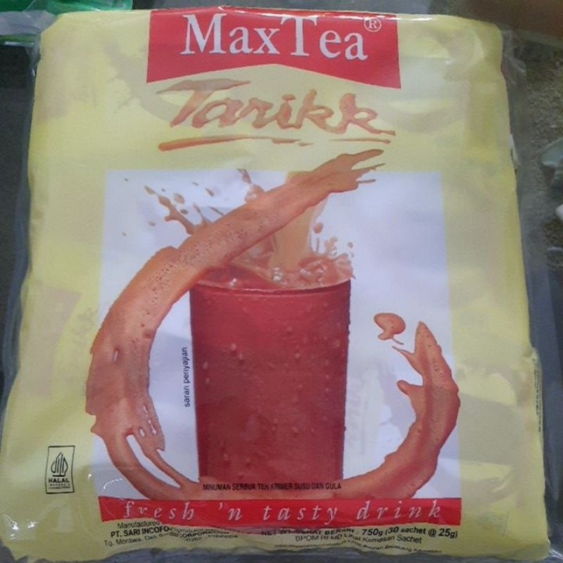 Jual maxtea tarikk teh tarik isi 30 sachet harga murah | Shopee Indonesia