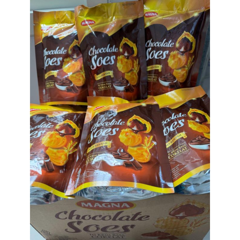 Jual Soes Cokelat Magna / Sus Coklat per bungkus | Shopee Indonesia