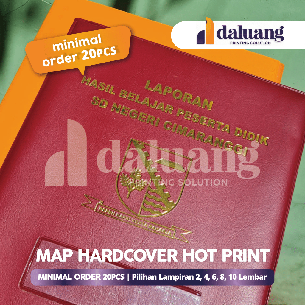 Jual Cetak Map Hard Cover Hot Print Sampul Raport Hardcover Silver Gold ...