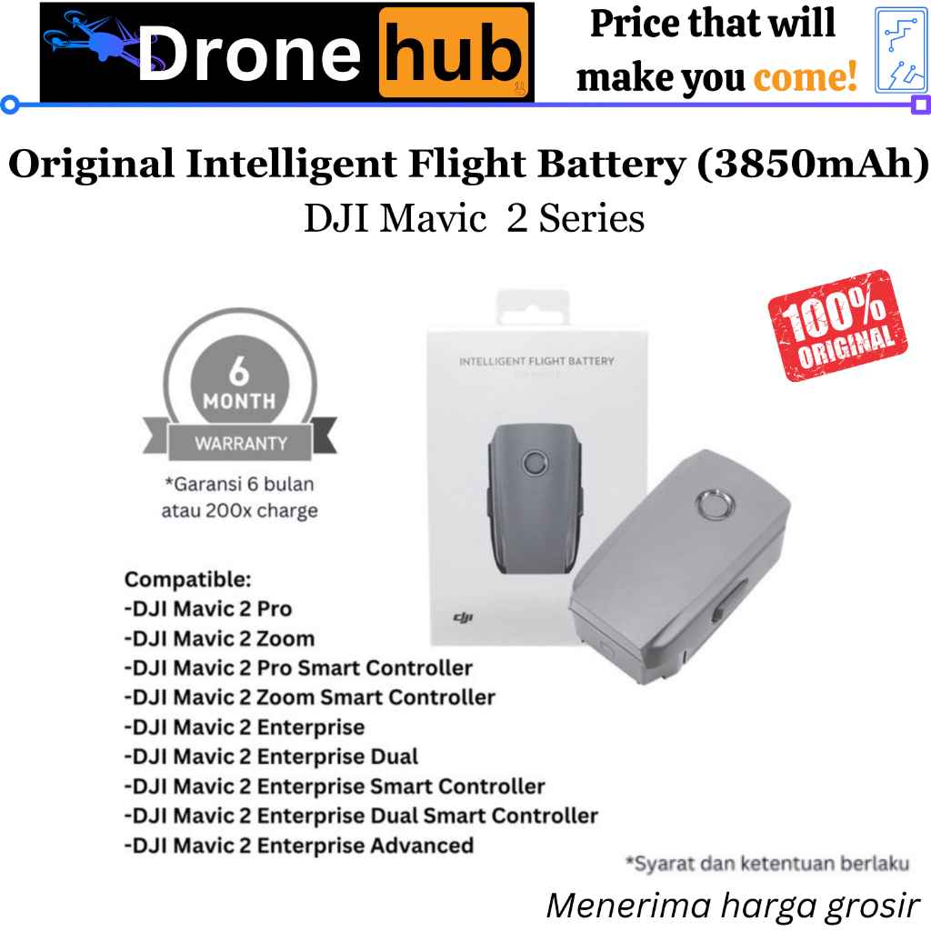 Jual Baterai Battery DJI Mavic 2 Pro DJI Mavic 2 Zoom DJI Mavic 2 ...