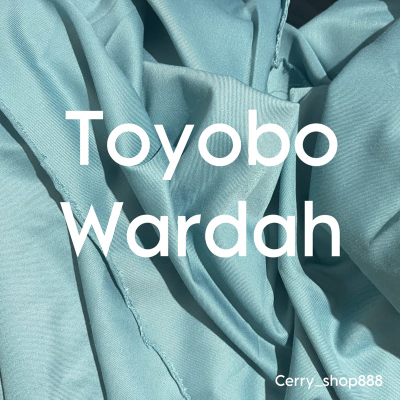 Jual 0,5 meter kain toyobo wardah biru wardah toyobo premium luxury ...