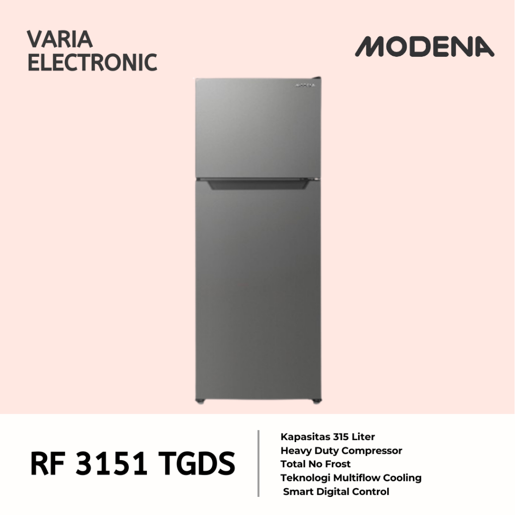 Jual Kulkas 2 Pintu MODENA RF 3151 TGDS | Shopee Indonesia