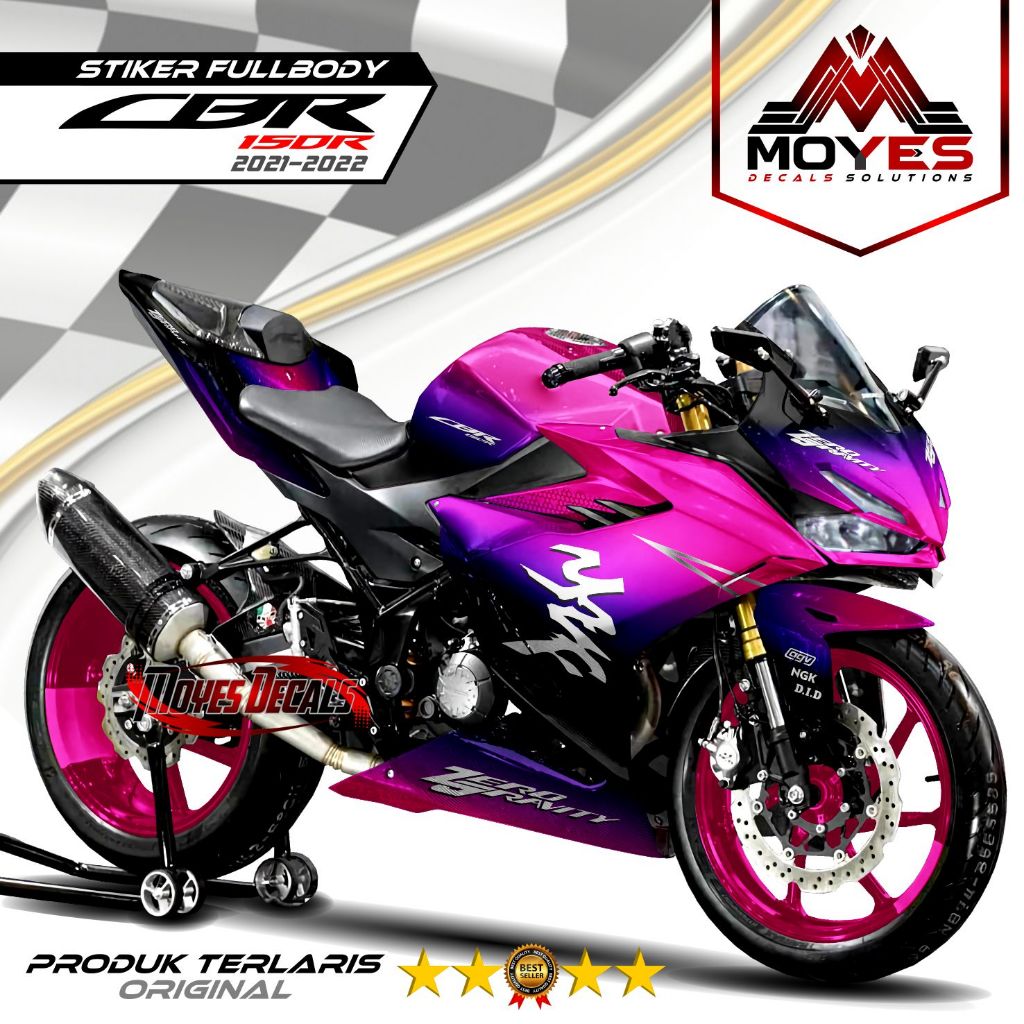 Jual Stiker Honda Cbr 150r New K45r 2021-2024 Livery Gas Gas / Striping Motor CBR150r New ...