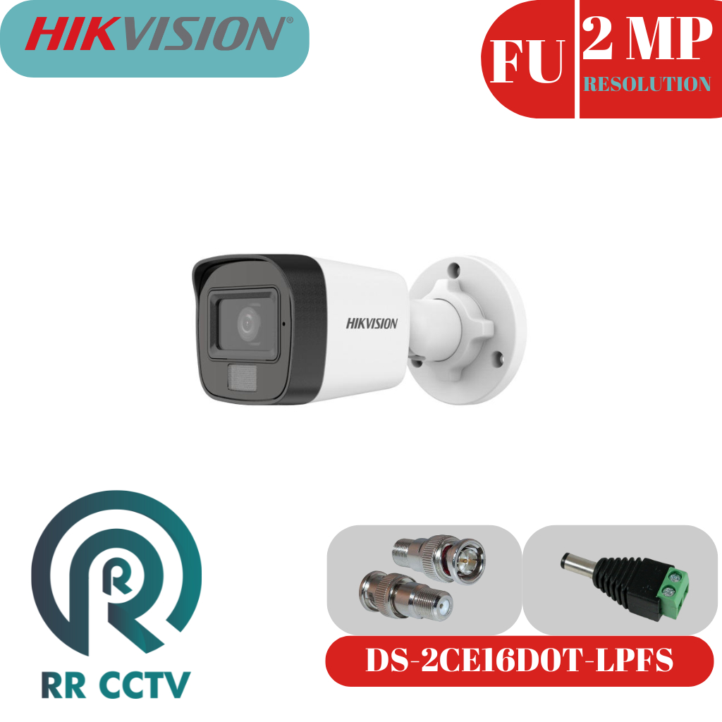 Jual CCTV HIKVISION 2MP OUTDOOR FULL COLOR AUDIO DS-2CE76D0T-LPFS ...