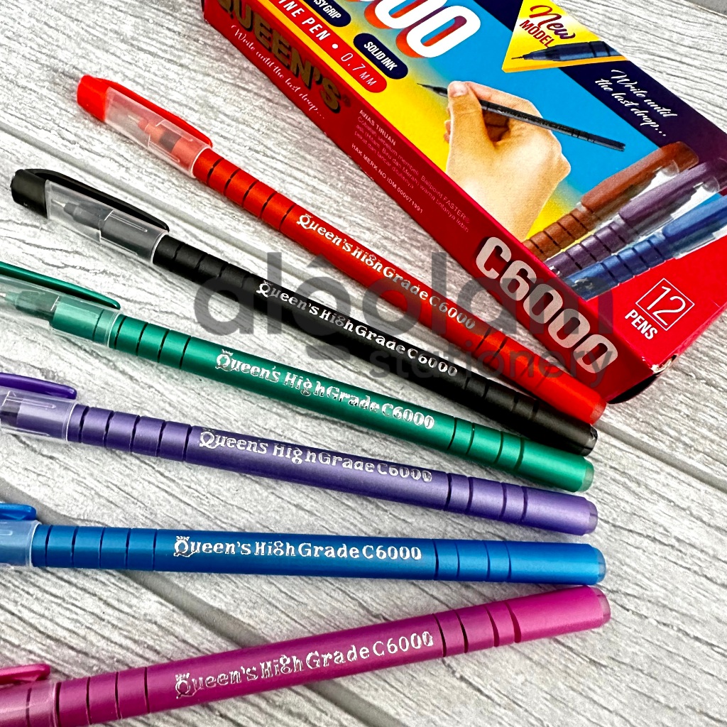 Jual ECER ( 1 PCS ) Pulpen Faster Queen's Queen C6000 0.5 mm | Shopee ...