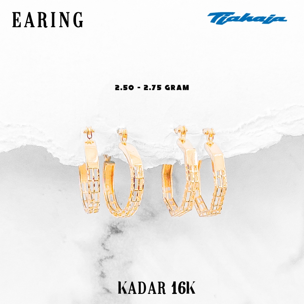 Jual Earing/Anting Wanita Model Jepsy Bulat dan Segi Enam Simple 16K ...