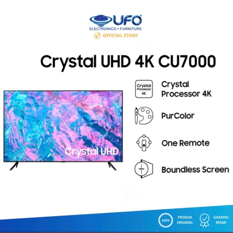 Jual Samsung Smart TV 50 inch Crystal UHD 4K | UA 50CU7000 50 CU7000 ...
