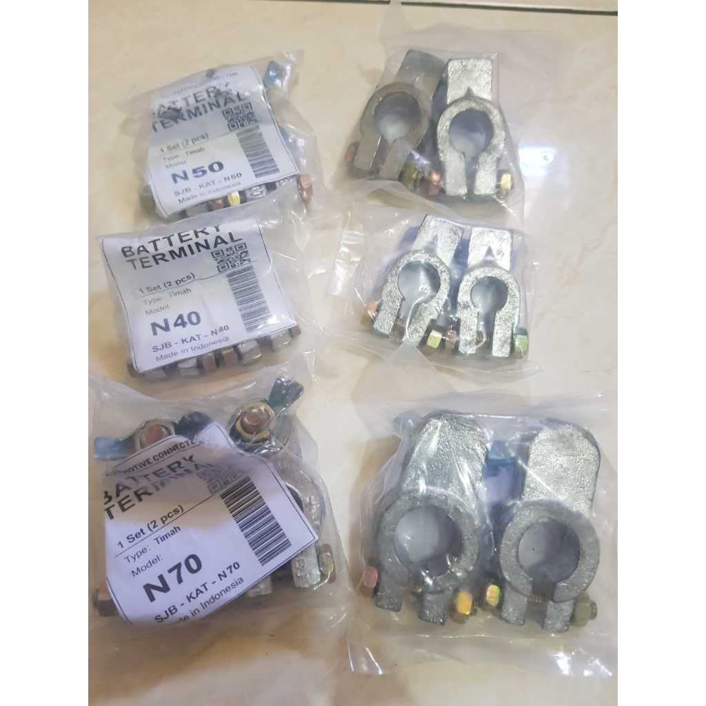 Jual Kepala Aki KLEM ACCU Terminal Baterai Mobil Tebal Timah N40 N50 ...