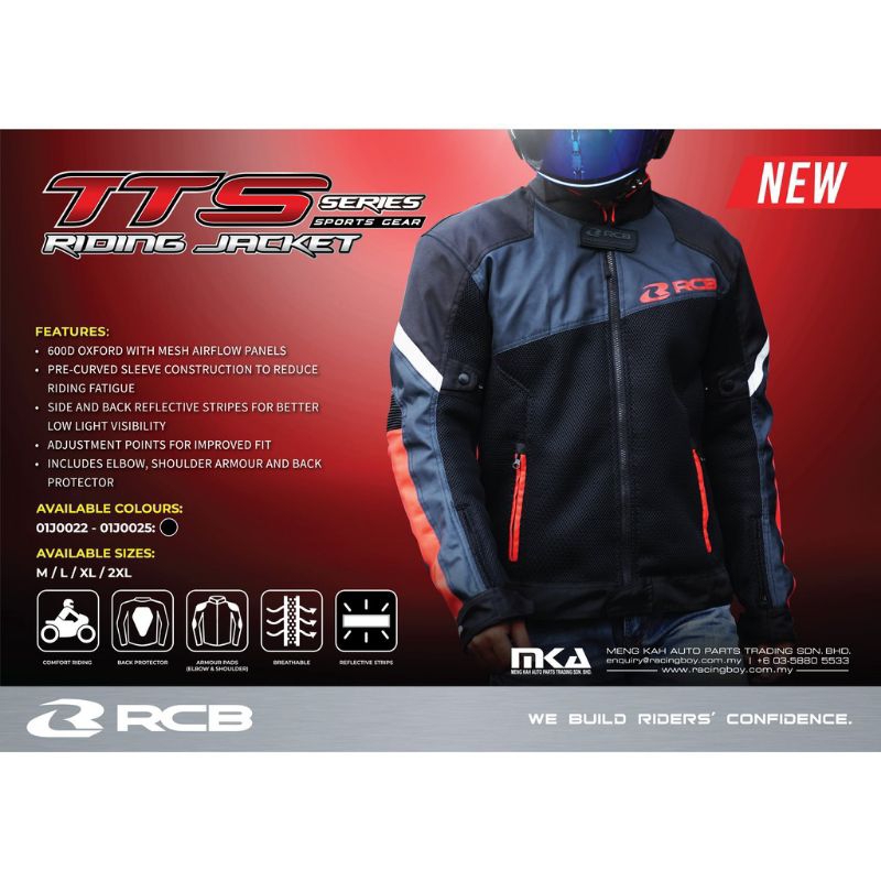 Jual ORIGINAL RCB TTS RIDING JACKET ( JK70 ) | Shopee Indonesia