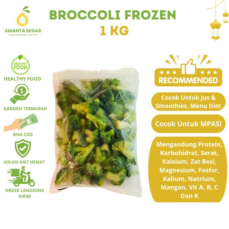 Jual Sayur Brokoli Brocoli Broccoli Frozen Beku 1kg Sayur Segar Amanta ...