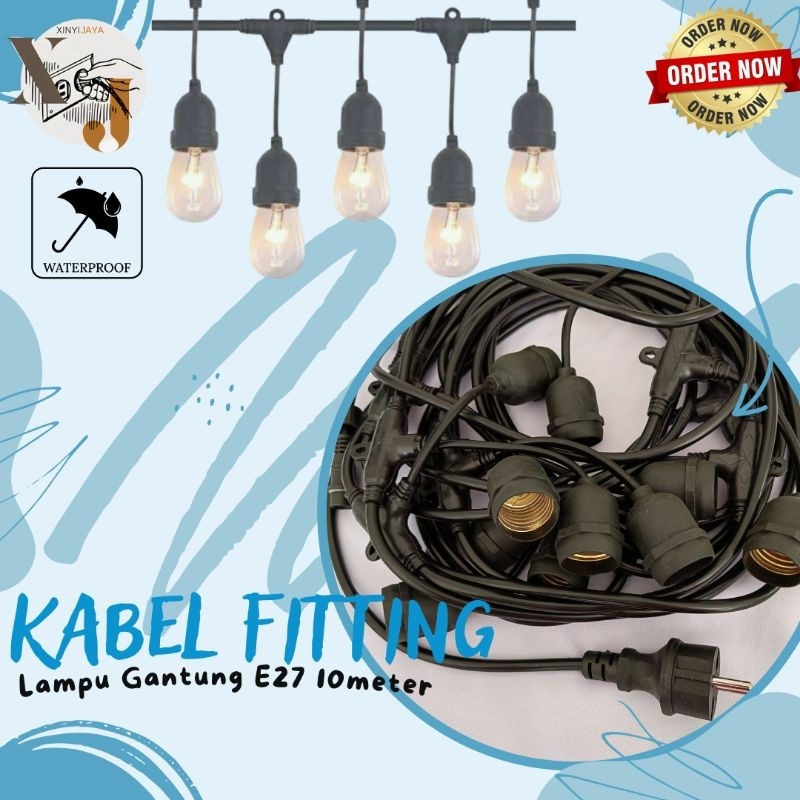 Jual KABEL FITTING LAMPU GANTUNG E27 10METER | Shopee Indonesia