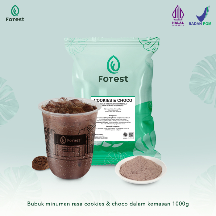 Jual Bubuk Minuman Coklat COOKIES & CHOCO Powder 1000 gr - FOREST ...