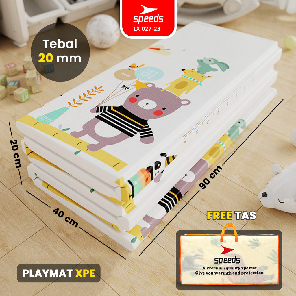 Jual SPEEDS 180x200x16-20mm Playmate Bayi Karpet Lipat Playmat Foldable ...
