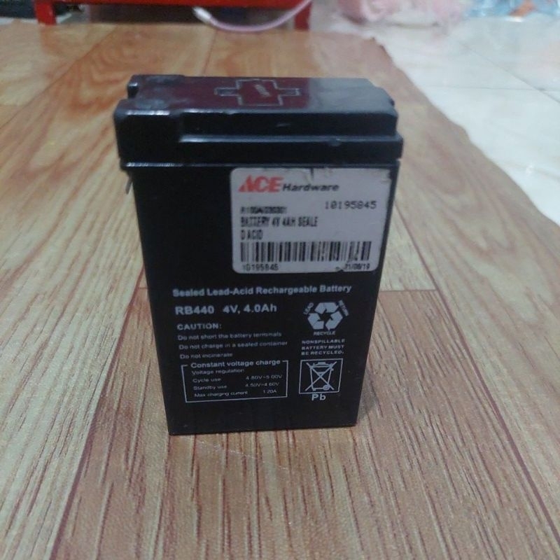 Jual krisbow /Ace Hardware Battery 4V 4AH sealed Acid (10195845 ...