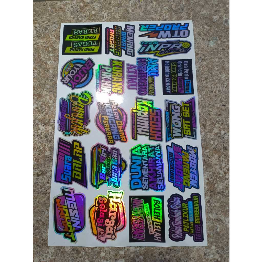Jual STICKER LEMBARAN HOLOGRAM 40X10CM | Shopee Indonesia