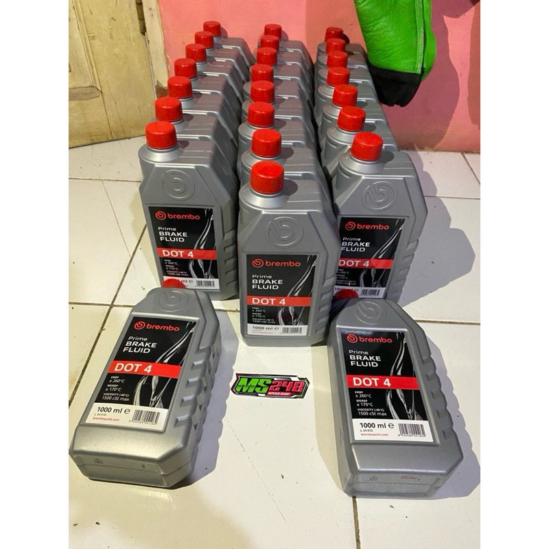 Jual Minyak Rem Oli rem Brembo Brake Fluid Dot 4 Original 1Liter 1000ML ...
