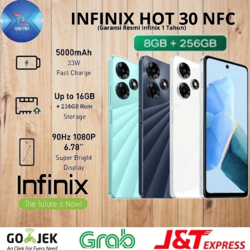 Jual Infinix Hot 30 NFC Ram 8GB Memory 256GB 8/256 8/128 Garansi Resmi ...