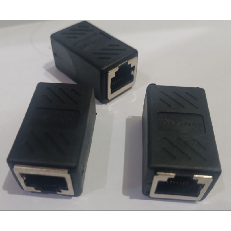 Jual BAREL SINGLE HIGH QUALITY FEMALE MALE /Barel RJ45 besi / Konektor ...