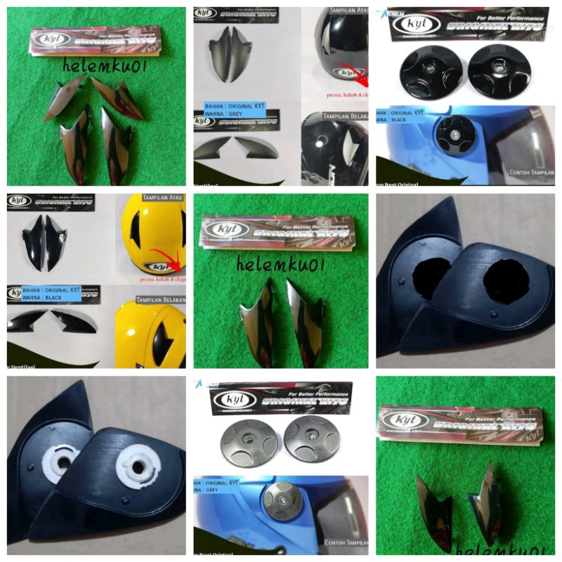 Jual knob ventilasi helm kyt vision original | Shopee Indonesia