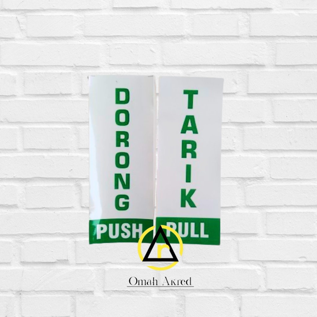 Jual Stiker Dorong Tarik - Pull Push - Stiker Dorong Tarik | Shopee ...