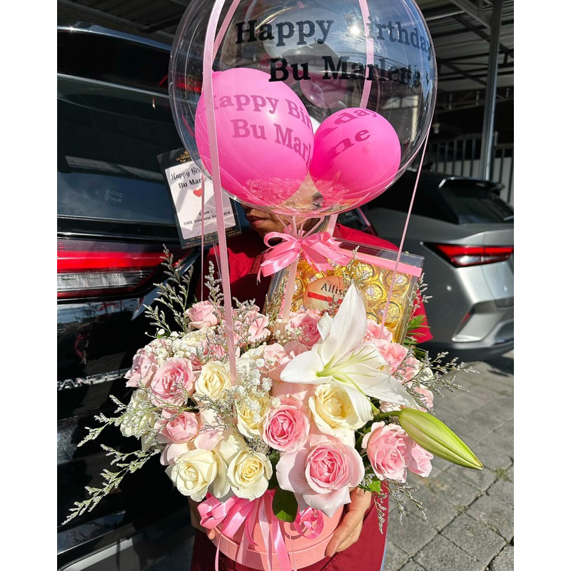 Jual Balon In Balon flower include Chocolate Alishia 24pc contoh sprt ...