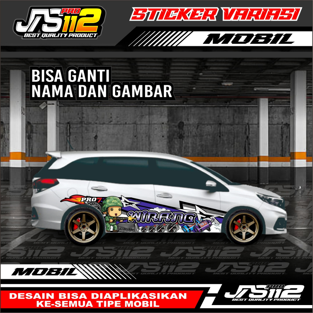 Jual DECAL STIKER MOBIL MOBILIO DESAIN THAILOOK STIKER MOBIL FREE ...
