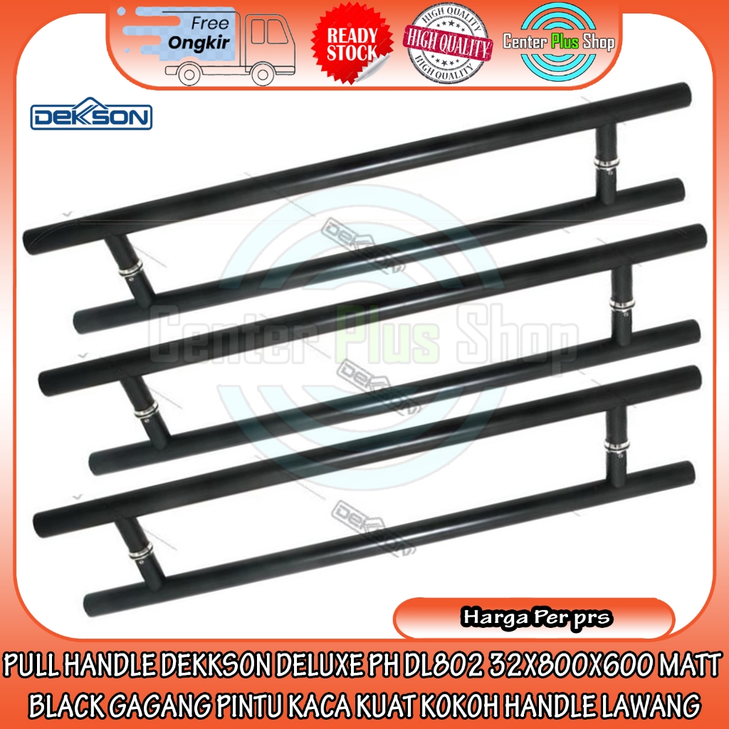 Jual PULL HANDLE DEKKSON DELUXE PH DL802 32X800X600 MATT BLACK GAGANG ...