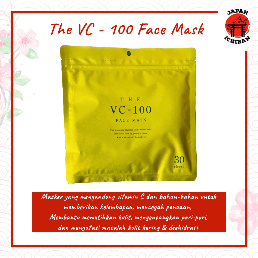 Jual The VC-100 Face Mask 30S - Premium Vitamin C Face Mask Original Japan | Shopee Indonesia