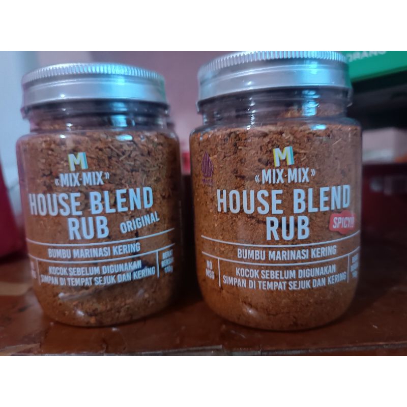 Jual Mixmix house blend rub original spicy-Mix mix house blend rub-mix ...