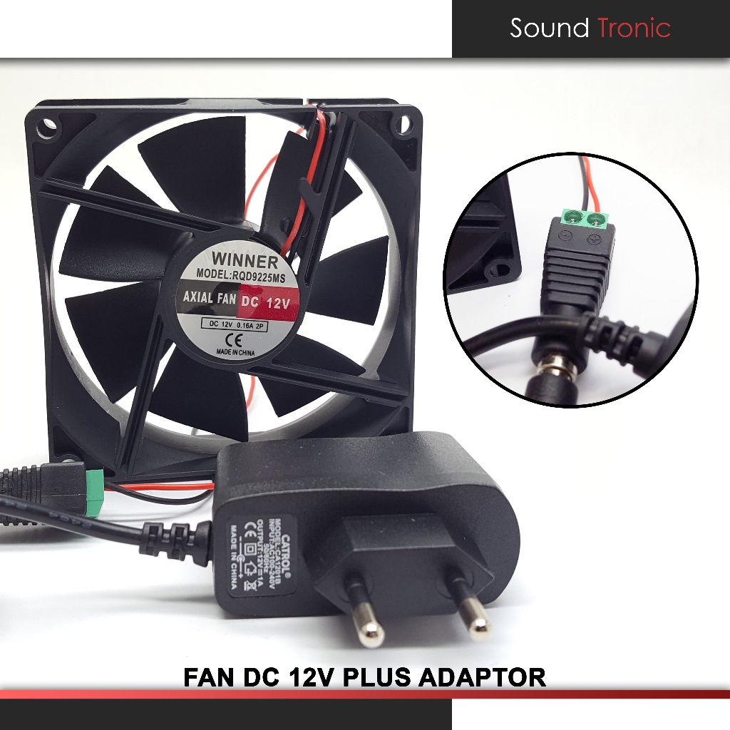 Jual Cooling Fan Kipas DC 12V WINNER Plus Adaptor | Shopee Indonesia