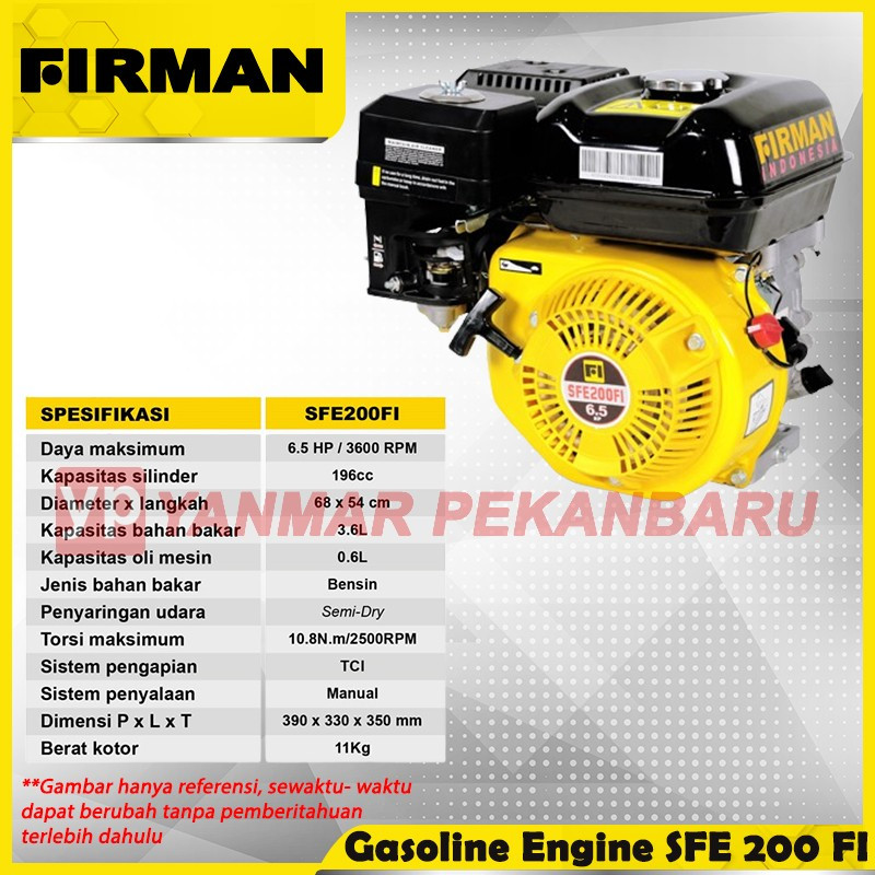 Jual Mesin Penggerak Engine Firman Sfe 200 Fi Shopee Indonesia